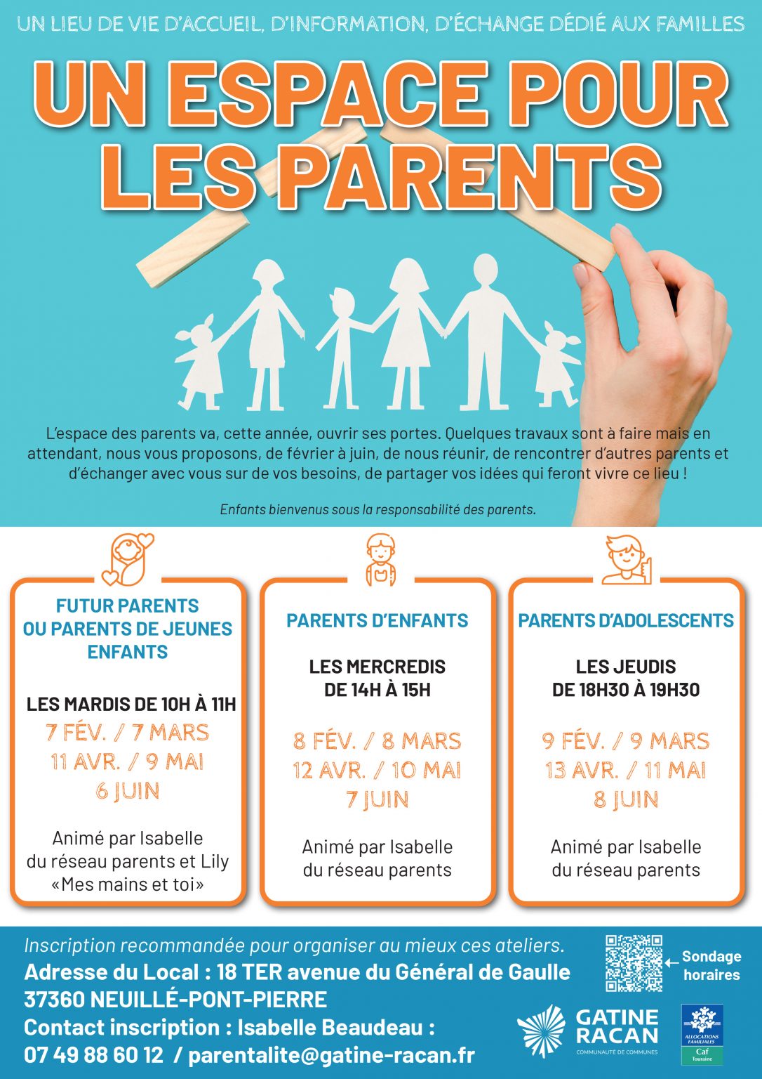 Un espace pour les parents en Gâtine-Racan - Gâtine Racan
