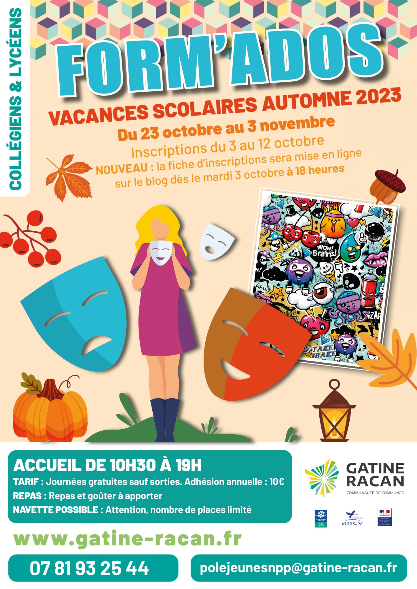 Form'ados - Vacances d'automne 2023 - Gâtine Racan