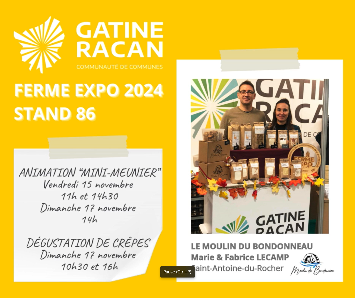 Ferme Expo : les animations sur le stand Gâtine-Racan - Gâtine Racan