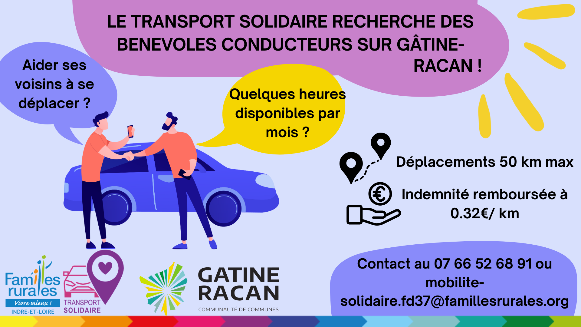 Recherche de bénévoles pour le transport solidaire - Gâtine Racan